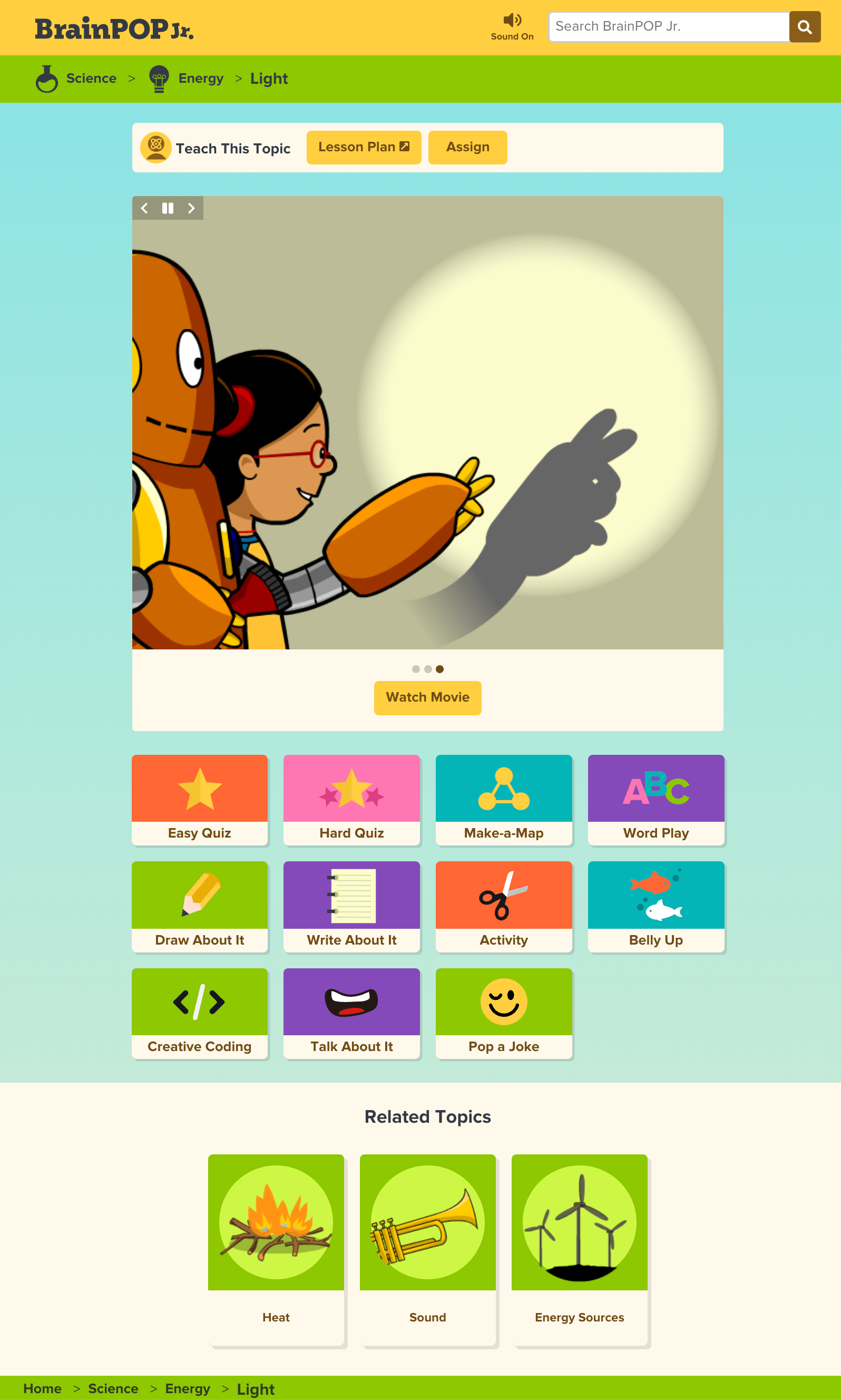 Primary Science @ BrainPOP Jr. – ETC Educational Technology Connection ...